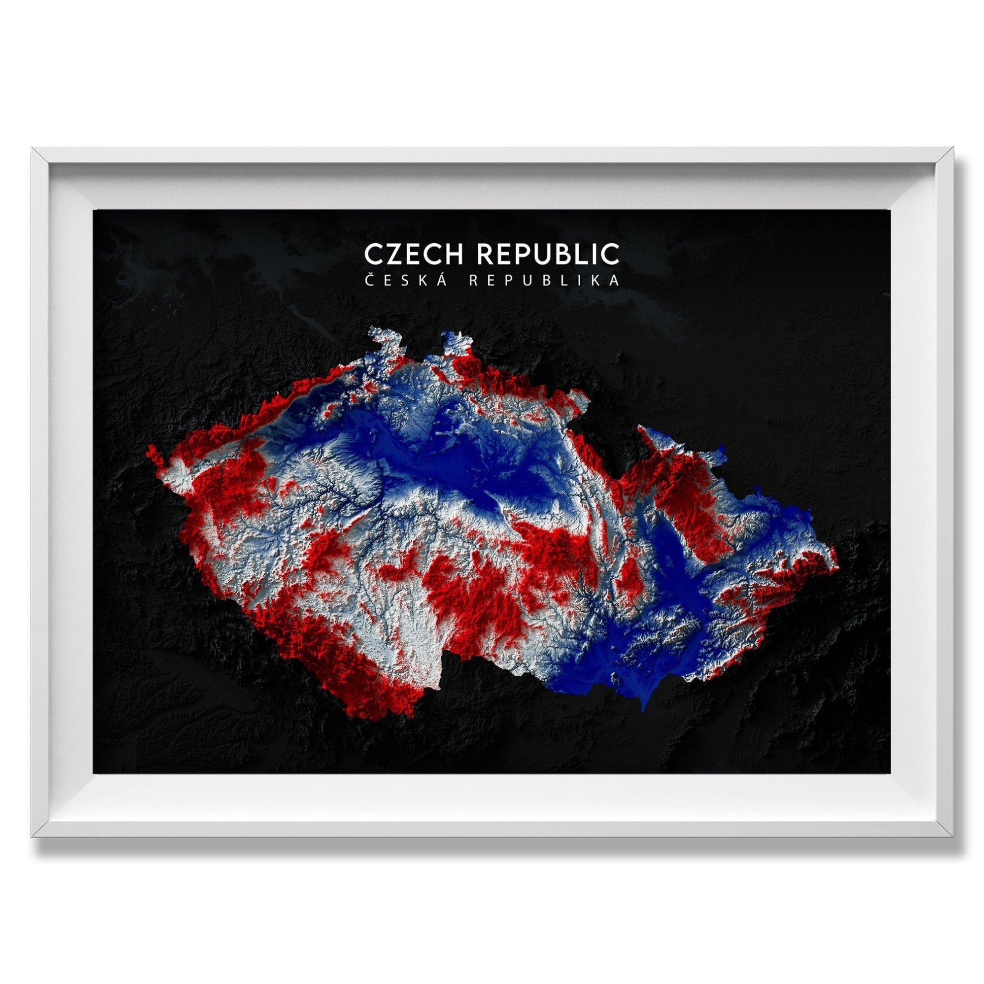 Czechia Relief Map – IRmaps