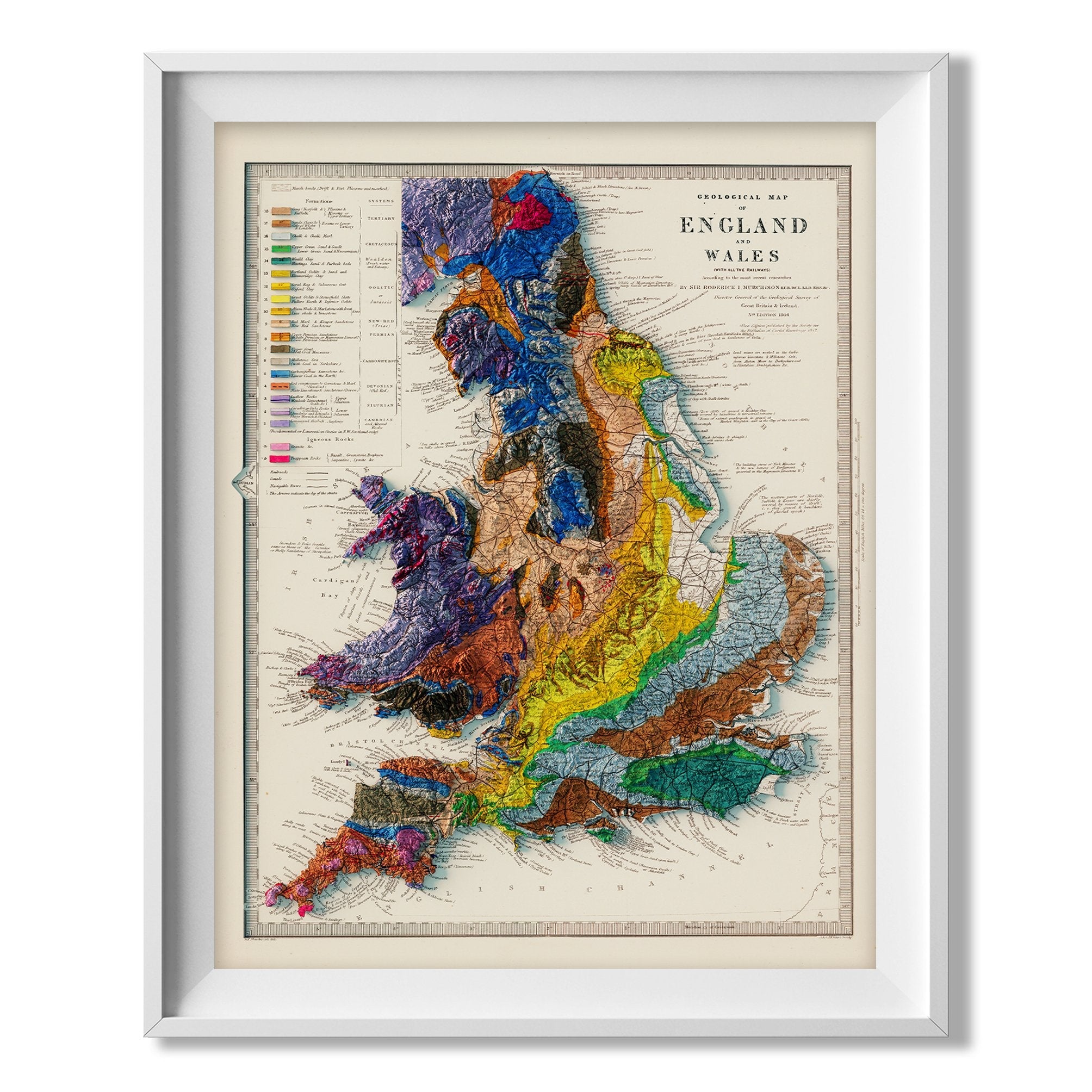 England Geological Relief Map – IRmaps